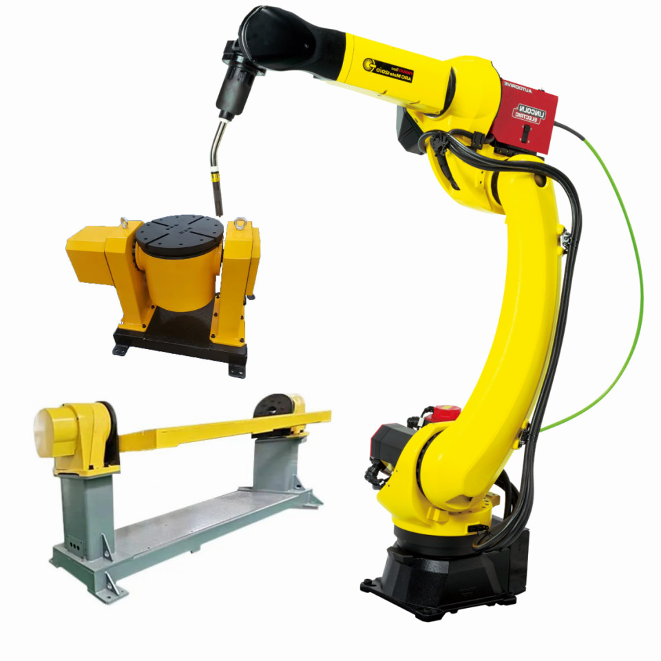 ذراع روبوت اللحام من Fanuc ARC Mate 120iD ذراع الروبوت 6 حل لحام المحور ...